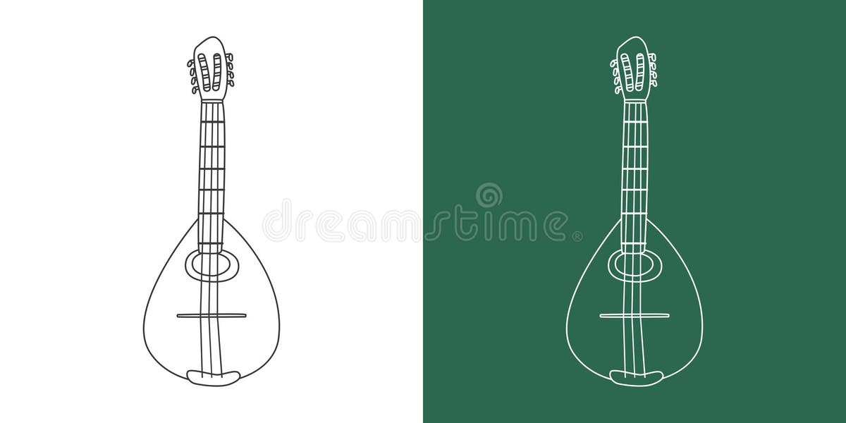 Mandolin Drawing Stock Illustrations – 398 Mandolin Drawing Stock ...