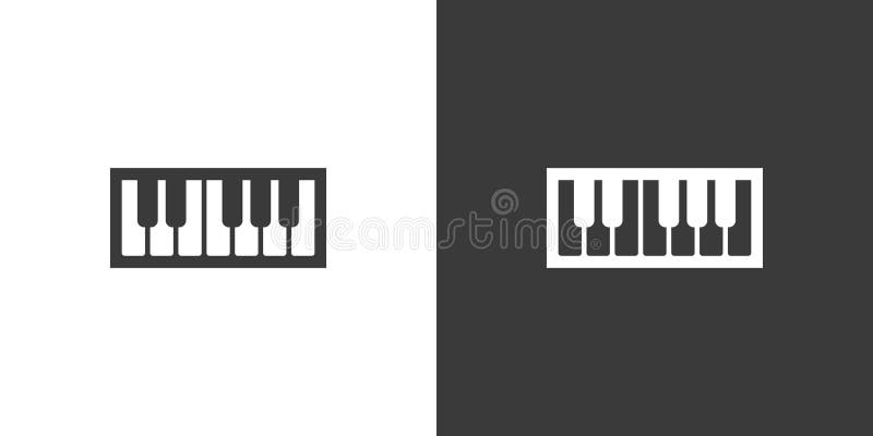 Piano Keyboard Flat Web Icon. Piano Keys Logo. Musical Instrument Piano ...