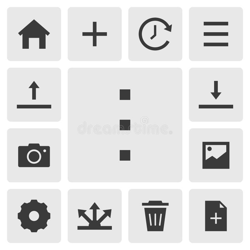 Option Icon Vector Design. Simple Set of Smartphone App Icons ...