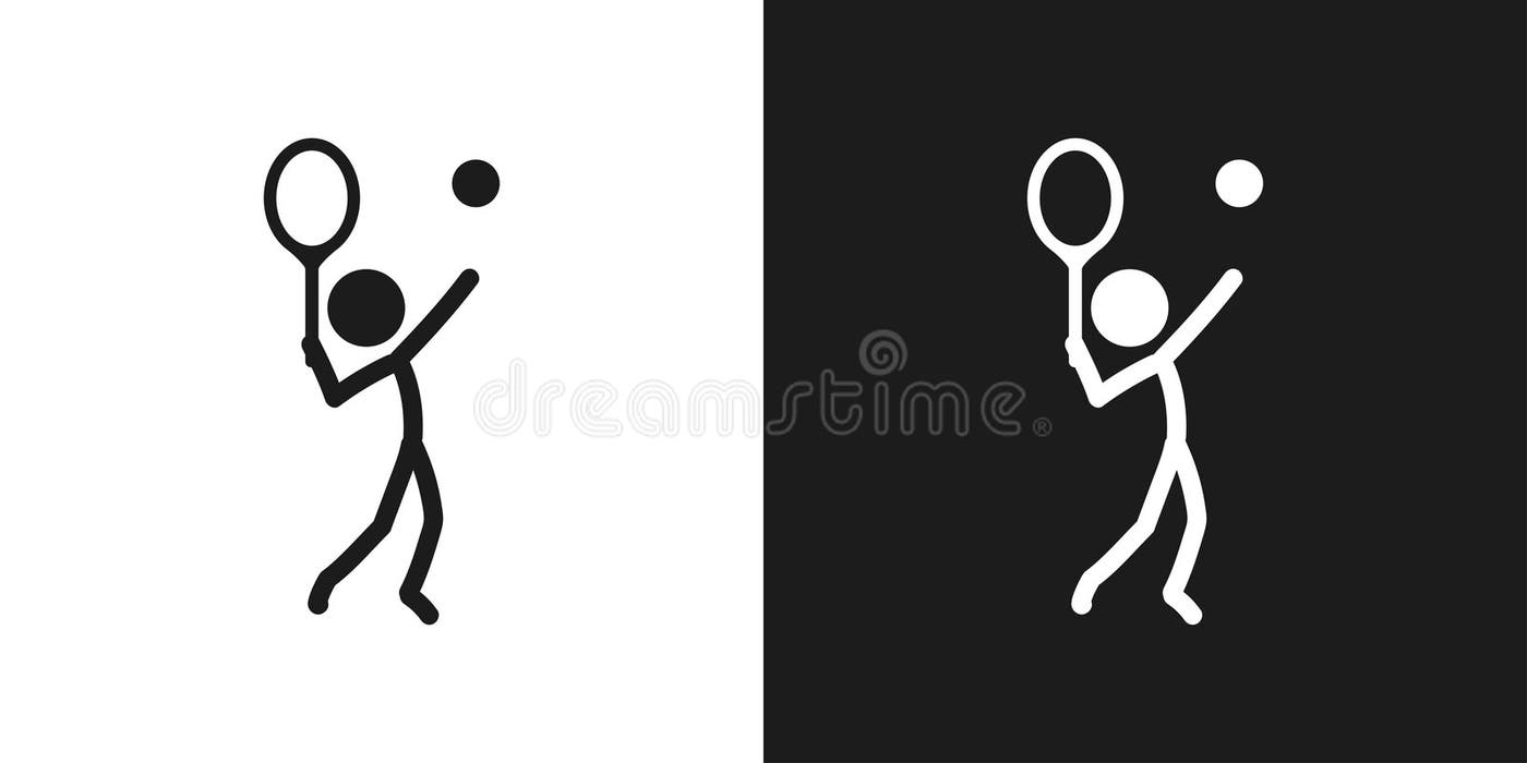Stickman Tennis Stock Illustrations – 45 Stickman Tennis Stock ...