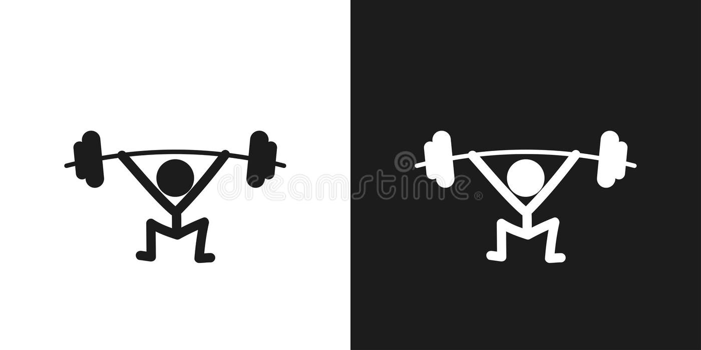Stick Man Lifting Weight Stock Illustrations – 147 Stick Man Lifting ...