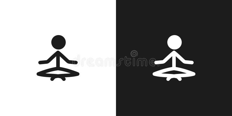 Meditating Stickman Stock Illustrations – 95 Meditating Stickman Stock ...