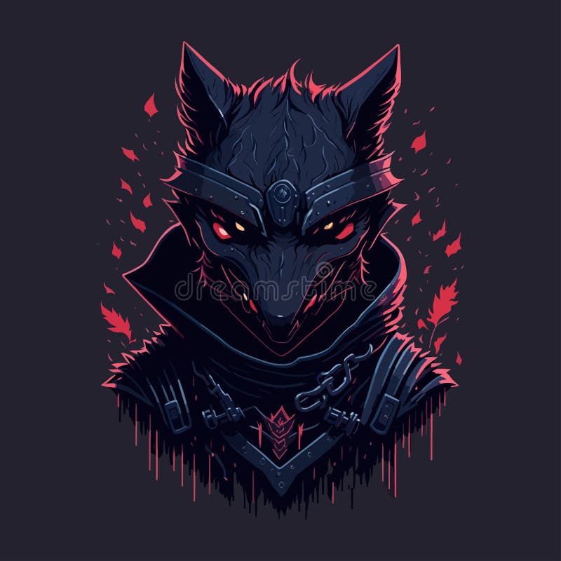 Ninja Wolf Stock Illustrations – 115 Ninja Wolf Stock Illustrations ...
