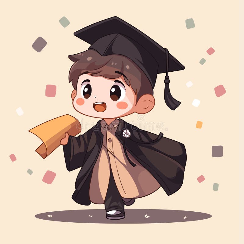 Happy Graduated Male Student in Graduation Vector Art Free Download ...