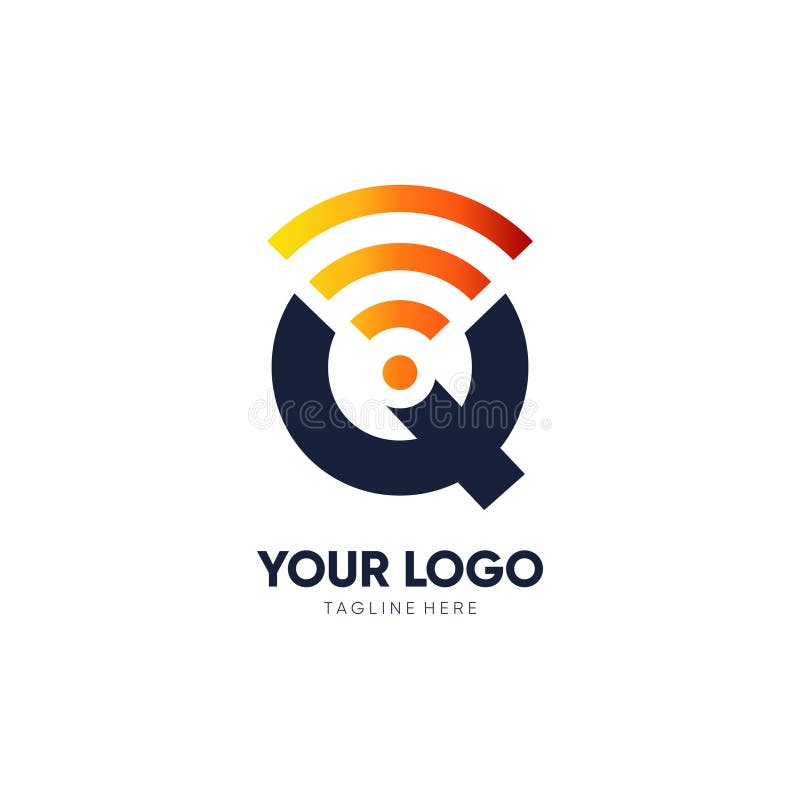 Letter Q Initial Signal Logo Design Vector Icon Graphic Emblem ...
