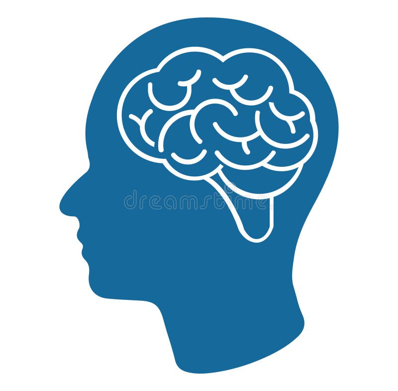 Human Brain Medical Vector Icon on White Background. Human Brain Symbol ...