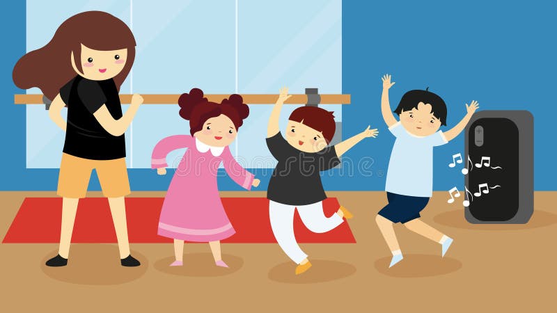 Children Dancing Hobbies Stock Illustrations – 83 Children Dancing ...