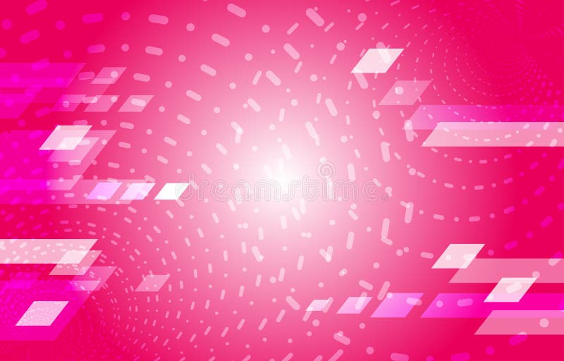 Hot Pink Abstract Gradient Geometric Shapes. Digital, Technology ...
