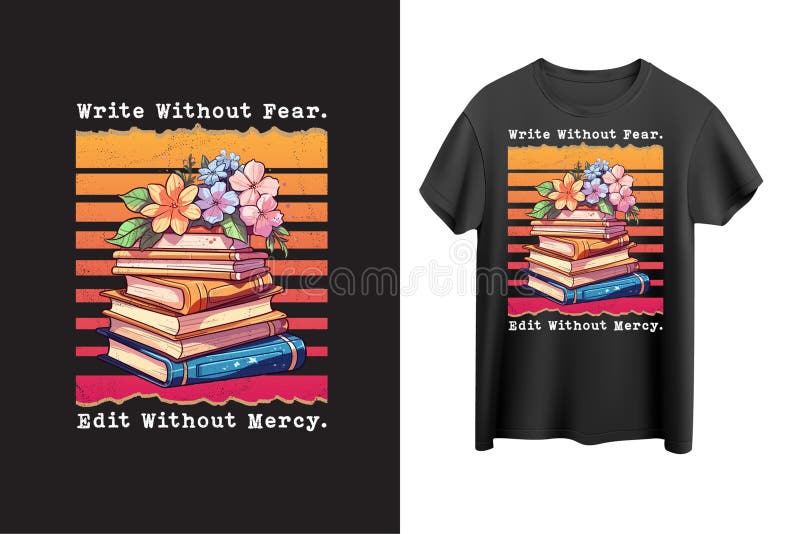 Book Reading T-shirt Design, Book Reading Typography T-shirt Design ...