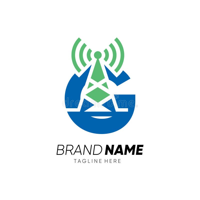 Letter G Tower Signal Logo Design Vector Icon Graphic Emblem ...