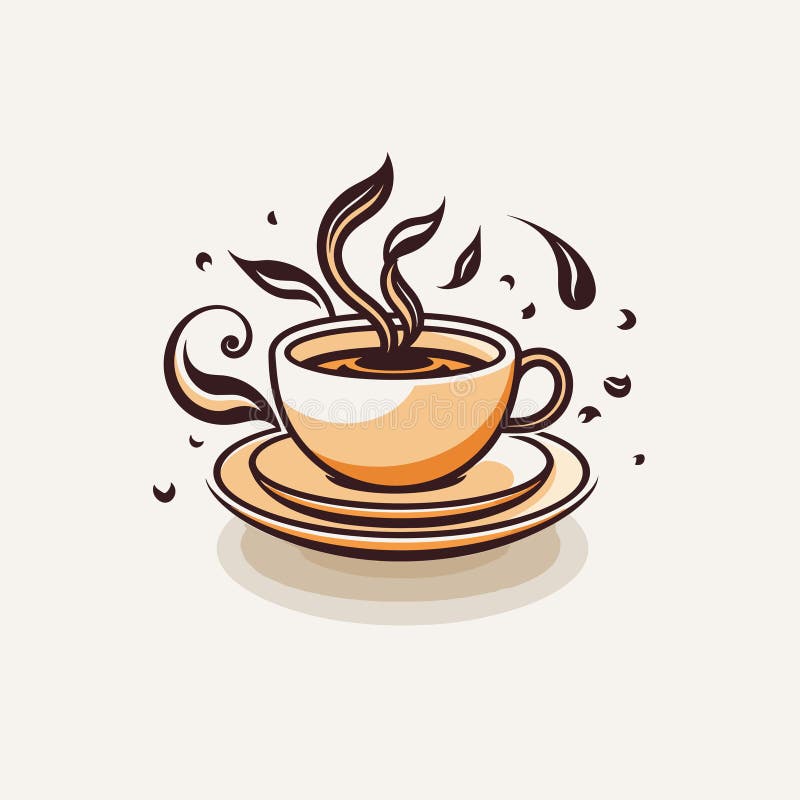 Coffee Cup Vector Logo Design,Premium Coffee Shop Logo. Cafe Mug Icon ...