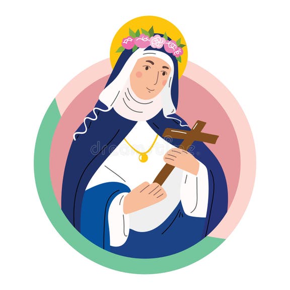 Santa Rosa De Lima Vector Illustration Stock Vector - Illustration of ...