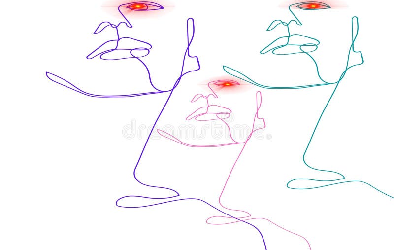 Creative Human Face Illustration Stock Vector - Illustration of body ...