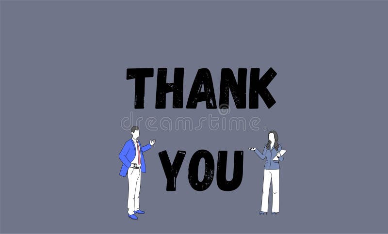 Simple Thank You Template for Presentation Stock Image - Image of sale ...