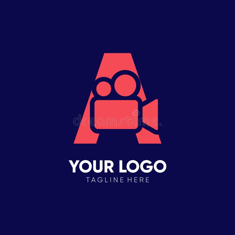 Letter a Initial Camera Video Logo Design Vector Icon Graphic Emblem ...