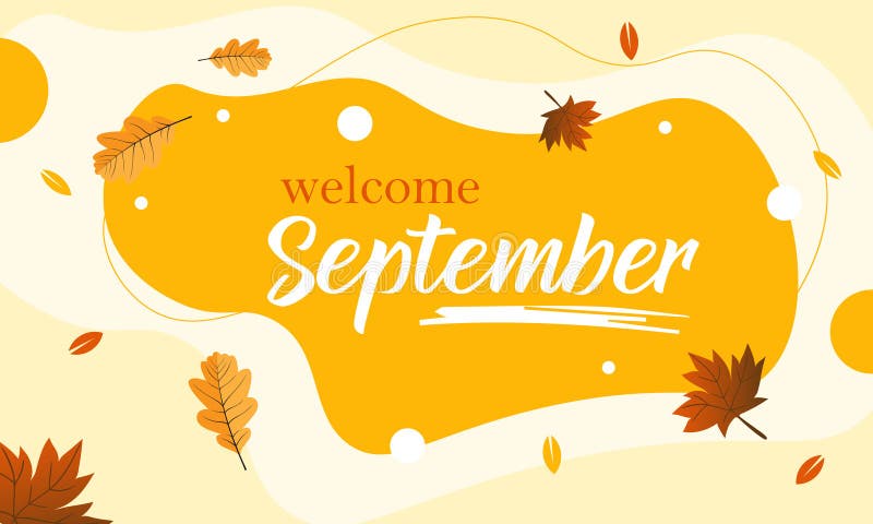 Hello September Vector Background Illustration Stock Vector ...