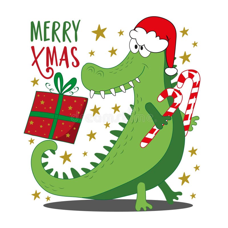 Alligator Christmas Stock Illustrations – 244 Alligator Christmas Stock ...