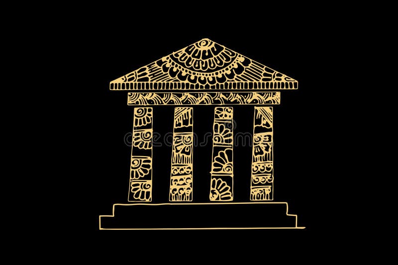Vector Pillars Gold Logo Stock Illustrations – 79 Vector Pillars Gold ...