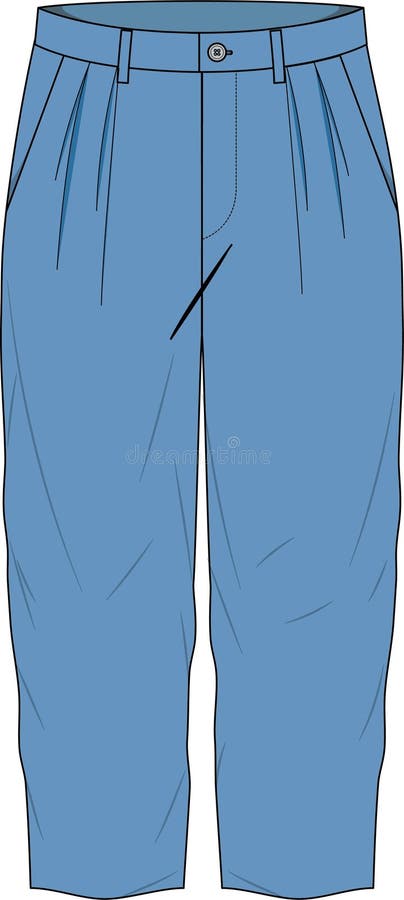 Oversize Formal Pant for Unisex Wear Stock Vector - Illustration of ...