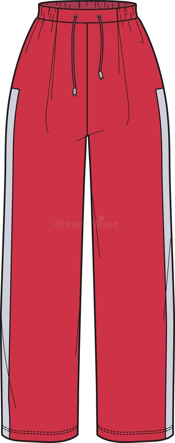 Girls and Women Bottom Wear Jogger Trouser Stock Vector - Illustration ...