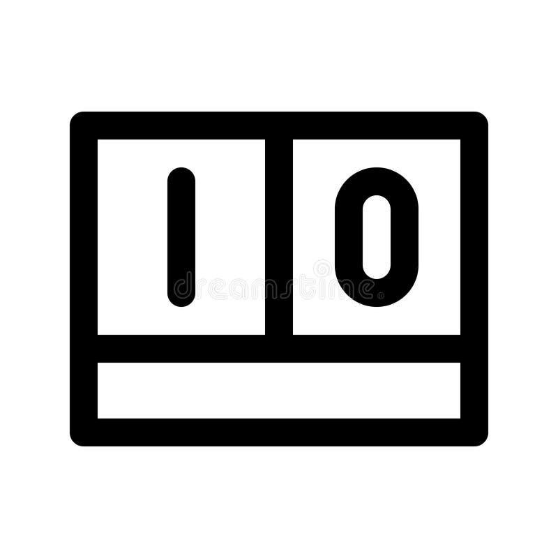 Score Board Outline Style Icon Stock Vector - Illustration of football ...