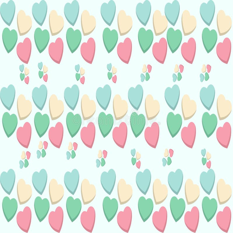 Simple Love Pattern stock illustration. Illustration of petal - 284710000