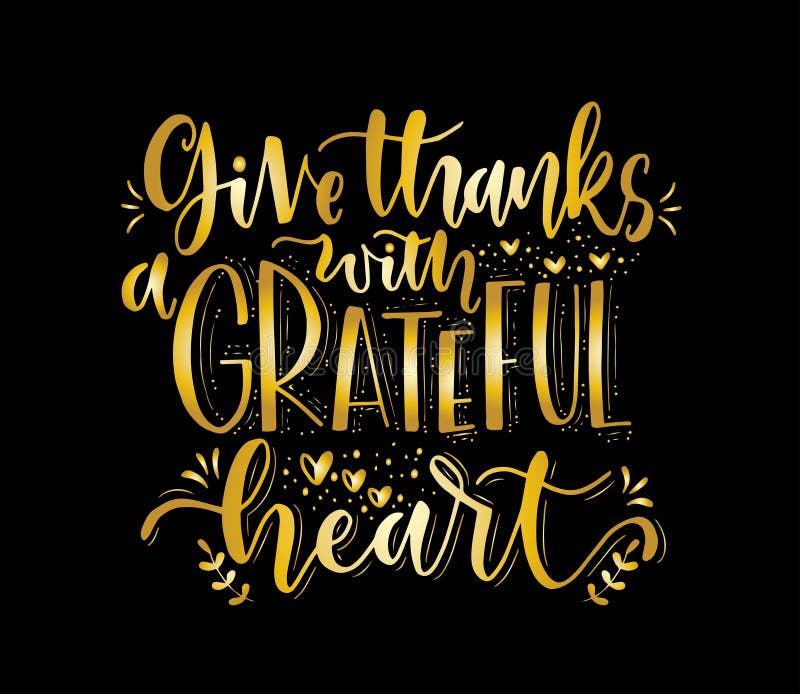 Give Thanks Grateful Heart Stock Illustrations – 270 Give Thanks ...