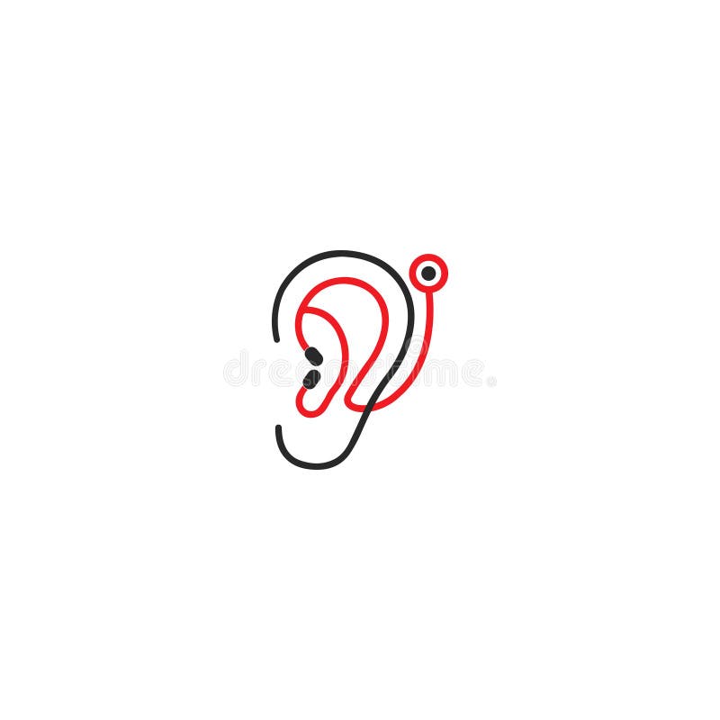 Ear Hearing Logo Creative Design Template Vector Stock Vector ...