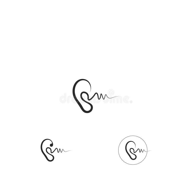 Ear Hearing Logo Creative Design Template Vector Stock Vector ...