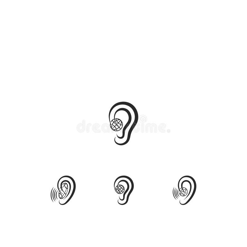 Ear Hearing Logo Creative Design Template Vector Stock Vector ...