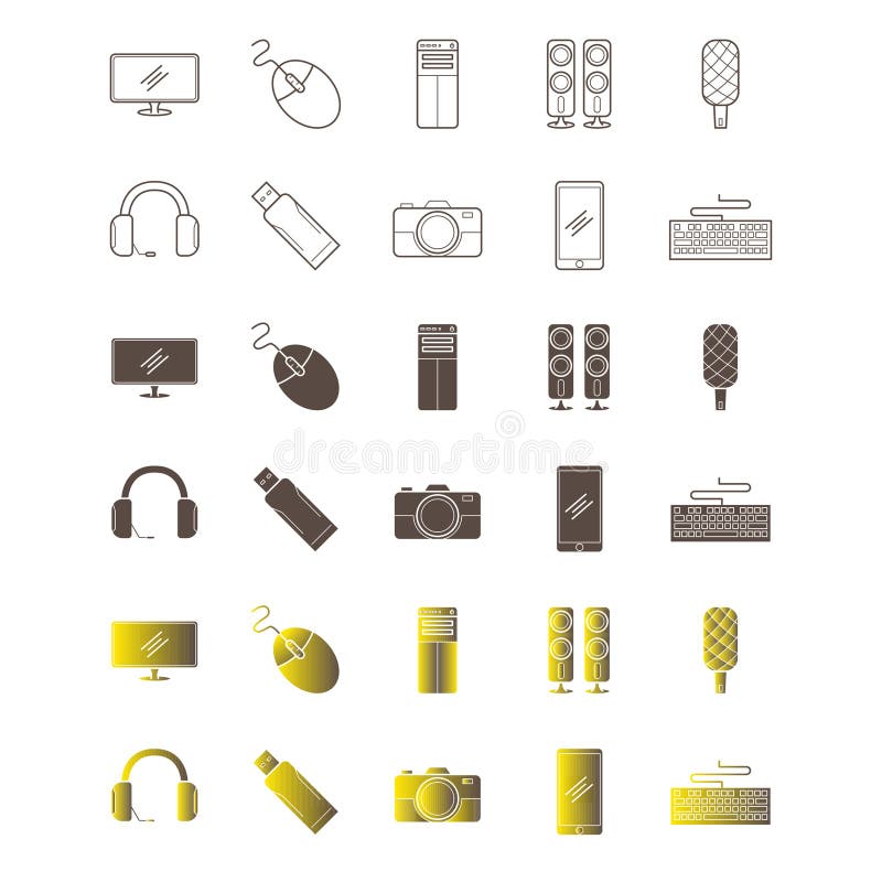 Multimedia Tools Icon Design. for Technology-themed Applications or ...