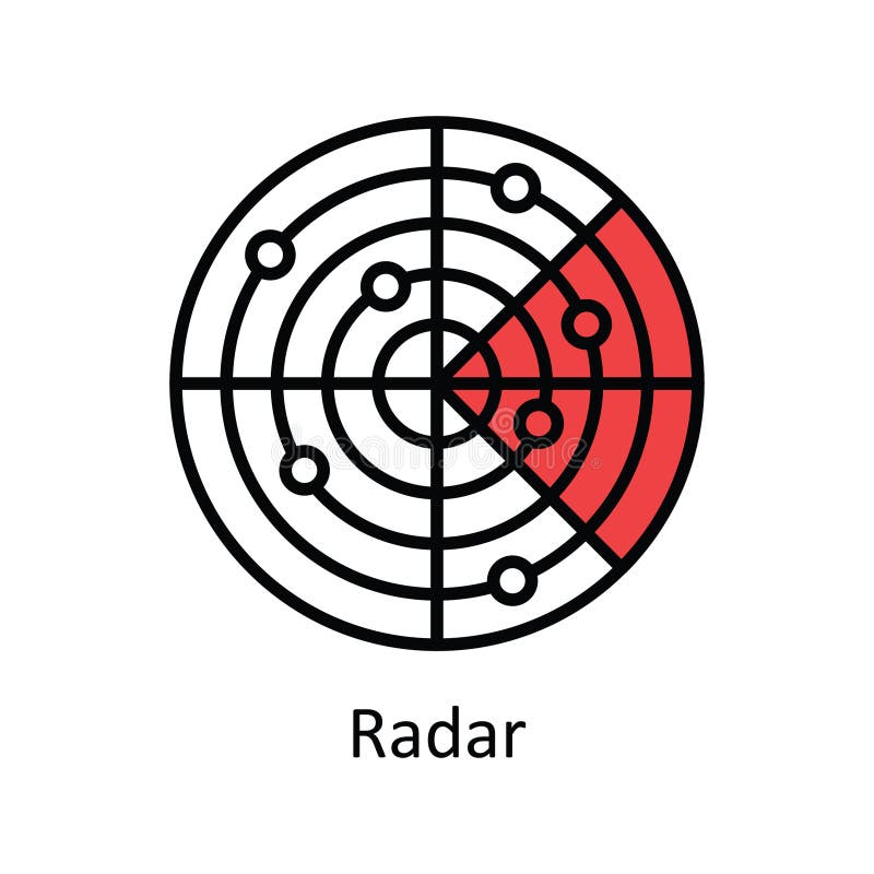 Radar Vector Flat Icon Style Illustration. Eps 10 File Stock ...