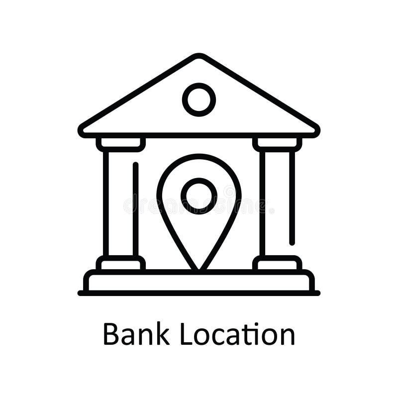 Business Location Vector Blue Series Icon Style Illustration. EPS 10 ...