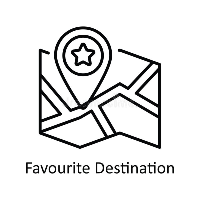 Destination Vector Flat Icon Style Illustration. Eps 10 File Stock ...