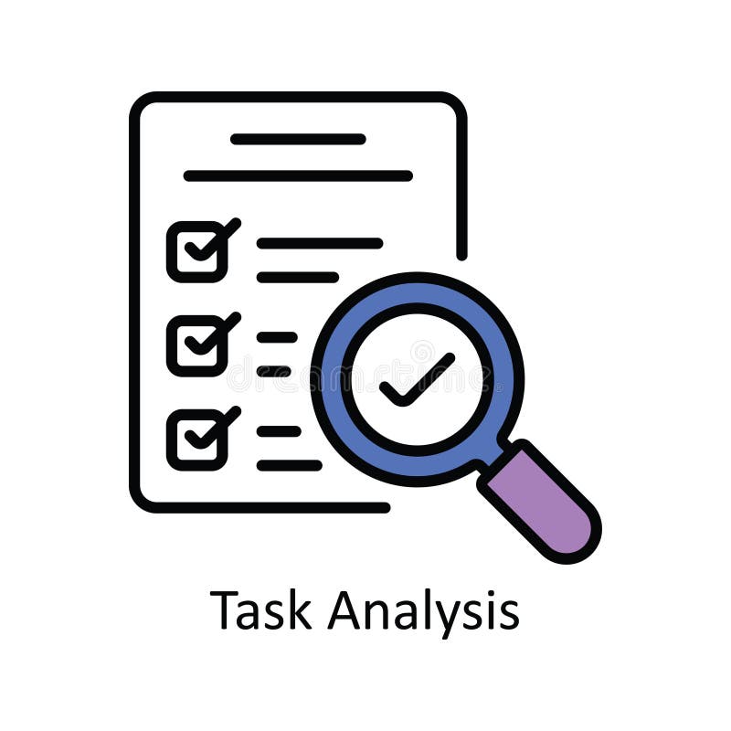 Task Vector Outline Icon Style Illustration. EPS 10 File Stock Vector ...