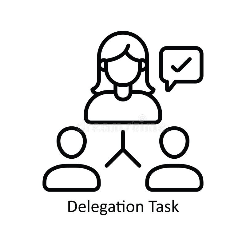 Task Vector Outline Icon Style Illustration. EPS 10 File Stock Vector ...