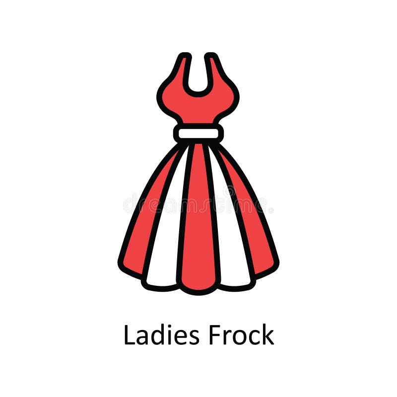 Frock Outline Stock Illustrations – 352 Frock Outline Stock ...