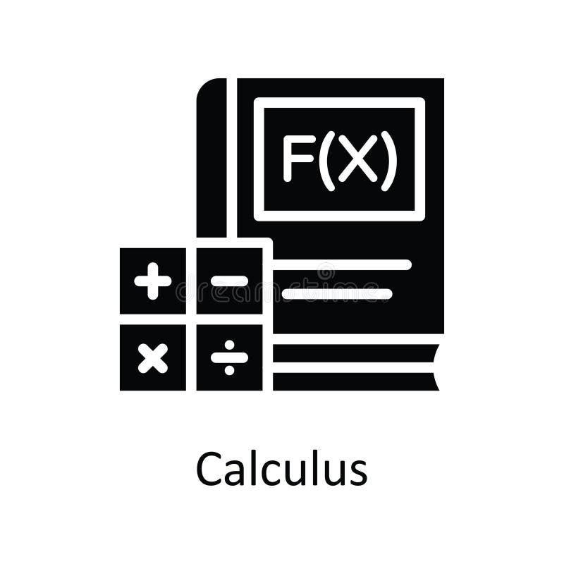 Calculus Vector Solid Icon Design Illustration. Educational Technology ...