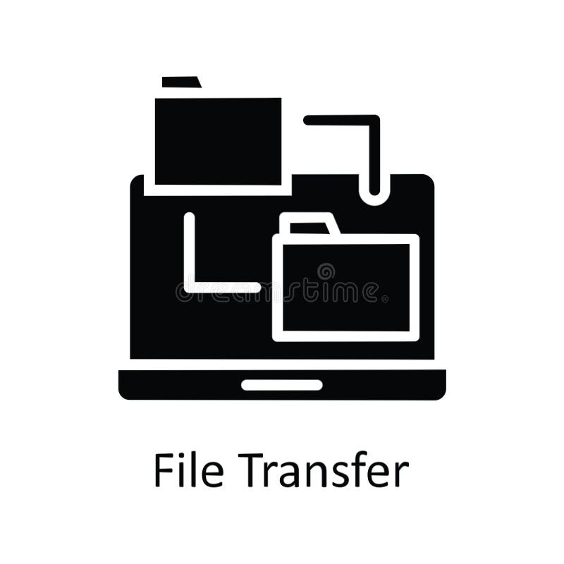 Data Transfer Vector Outline Icon Design Illustration. Cloud Computing ...