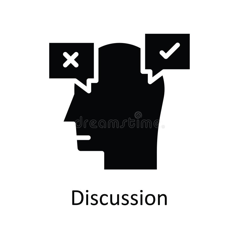 Discussion Vector Outline Icon Style Illustration. EPS 10 File Stock ...