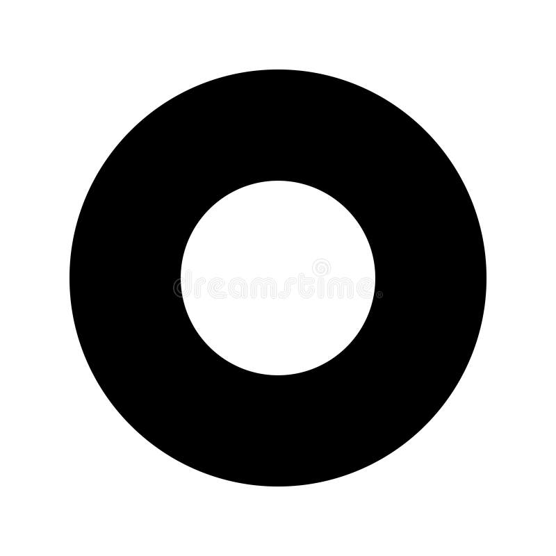 Ring Solid Style Icon stock vector. Illustration of abstract - 285598489