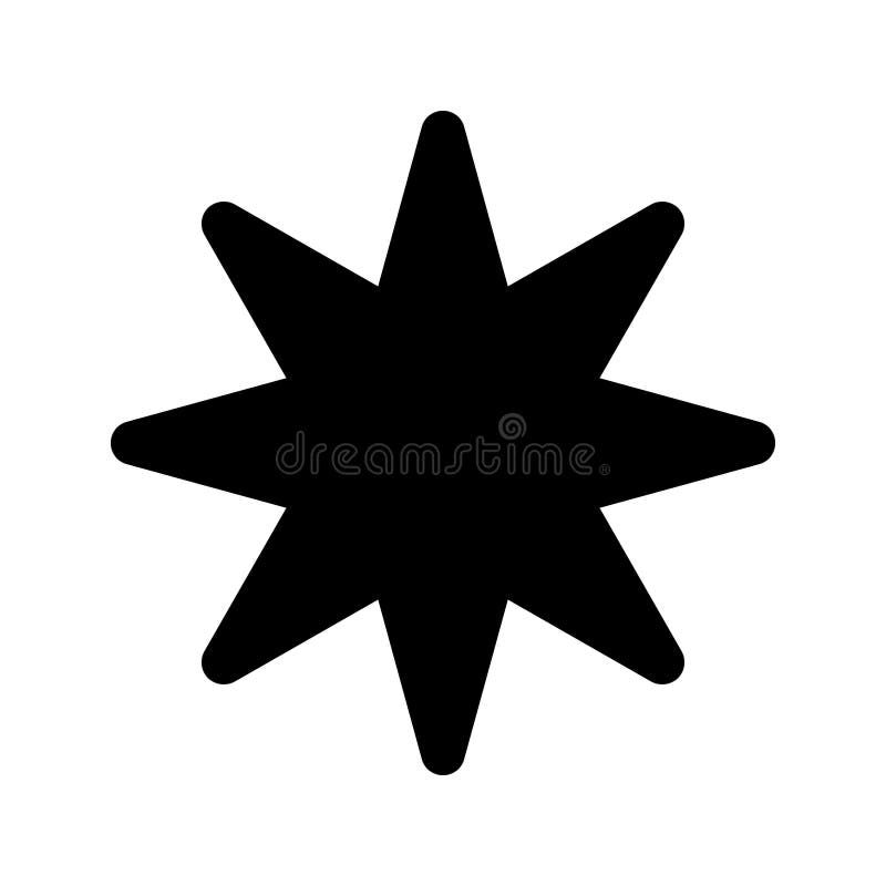 Star Solid Style Icon stock vector. Illustration of doodle - 285598497