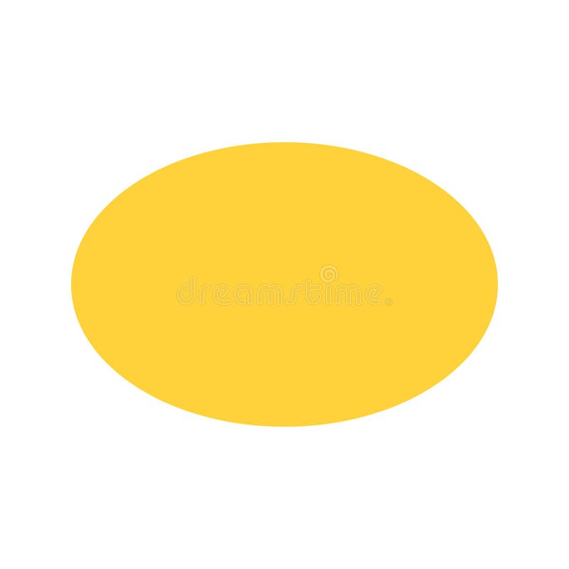 Ellipse Flat Style Icon stock vector. Illustration of shape - 285600781