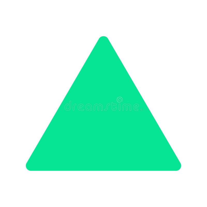 Triangle Flat Style Icon stock vector. Illustration of triangle - 285600881