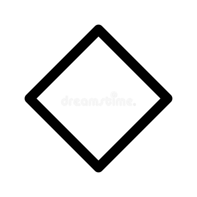 Rhombus Outline Silhouette Generative Ai Stock Vector - Illustration of ...