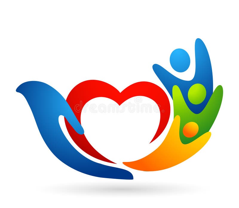 Happy Family Church Union Love in Church Hand Care Children Kids Taking ...