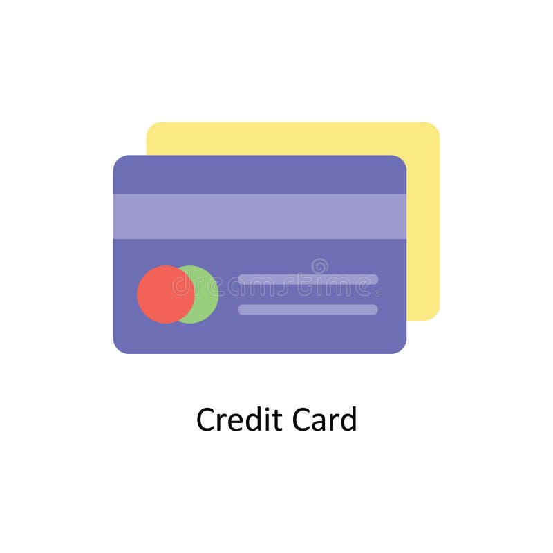 Credit Card Payment Vector Outline Icon Style Illustration. EPS 10 File ...