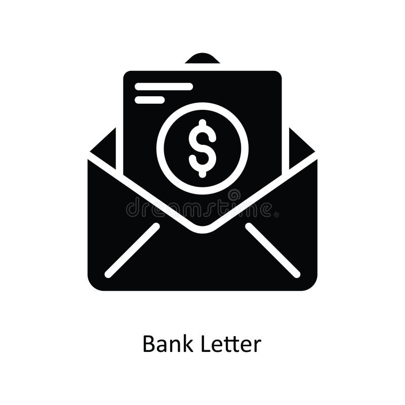 Bank Letter Vector Solid Icon Design Illustration. Bank Symbol on White ...