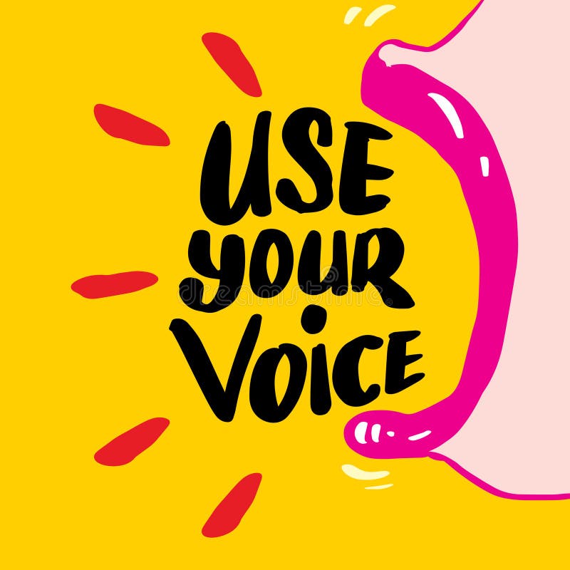 Use Your Voice Stock Illustrations – 403 Use Your Voice Stock ...