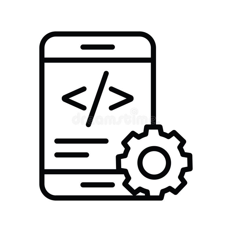 App Development Vector Outline Icon Design Illustration. Cloud ...